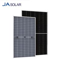 China 2.0mm Tempered Low Iron Glass 600-625W N-type TOPCON Bifacial Mono JA Solar PV Panels for sale