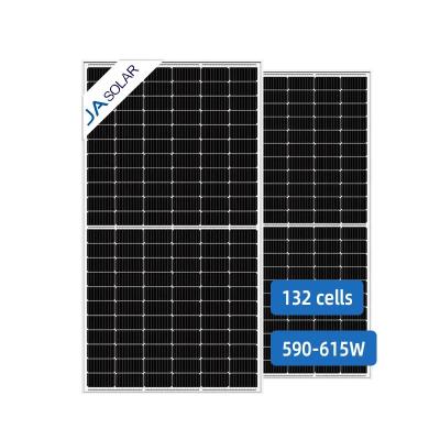 China JA Solar Panel Qcells 590W 595W 600W 605W 610W 615W N-Type Bifacial Double Glass Energy for sale