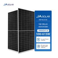 China Anodized Aluminium Alloy Frame JA SOLAR Half Cell 590W to 615W Solar Module for Home 25 for sale