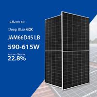 China JA Deep Blue 4.0 JAM66D45 LB 182mm N-Type Dual Glass Solar Panel Bifacial 590W-615W for sale