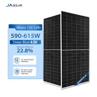 China Panel Dimensions 2382mmx1134mmx30mm 590w-615w N-type Bifacial Dual Glass Solar Panels for sale