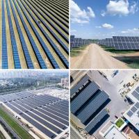 China Panel Dimensions 2382mmx1134mmx30mm 590w-615w N-type Bifacial Dual Glass Solar Panels for sale