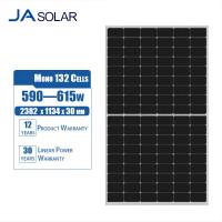 China JA Solar Panels 590w 595w 600w 605w 610w 615w Double Glass N Type Bifacial Mono Modules for sale