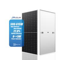 China 300W Mono Panel 590-615 590w 595w 600w 610w 615w Half-Cut Bifacial with Glass Front Cover for sale