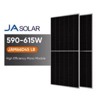 China TOPCON JA Dual Glass Bifacial Mono Modules 590w 595w 600w 605w 610w 615w for Commercial for sale
