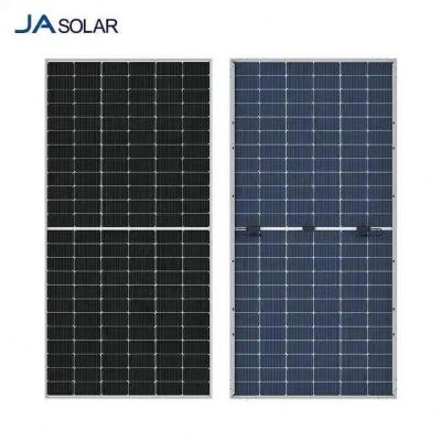 China 22.5% Panel Efficiency JA N-type Bifacial Solar Panel 570W-600W Double-Glass 30-Year Power for sale