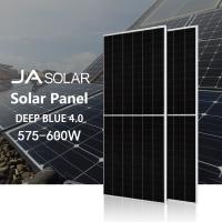 China 575-600W Bifacial Half-Cell Double Glass Ja PV Solar Panels with IEC ISO TUV Certificate for sale