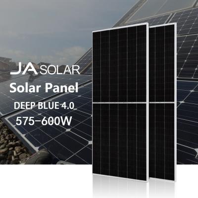 China Panel Efficiency 22.5% JAM72D40 LB Bifacial Double-glass 590w Solar Panel PV Module for sale