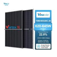 China Trina Solar 620-645W Mono Bifacial Dual Glass PV with Anodized Aluminium Alloy Frame for sale