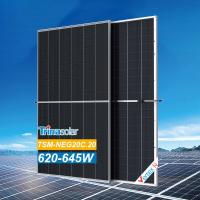 China MC4 EVO2 Connector Trina Solar 645W 640W Bifacial Solar Panel N-type 635W 630W for Home for sale