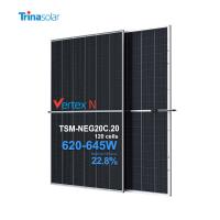 China Panel Dimensions 2172x1303x33mm Trina 620-645W Solar Panel Well Designed for Panel System for sale
