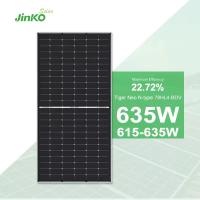 China N-type 615-635W Bifacial Double Glass Solar Panel with 22.7% Efficiency from Jinko for sale