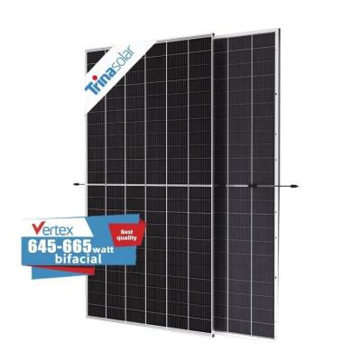 China Trina Vertex DE21 645-670W Solar Panel 645W 650W 660W 665W with 22.5% Panel Efficiency for sale