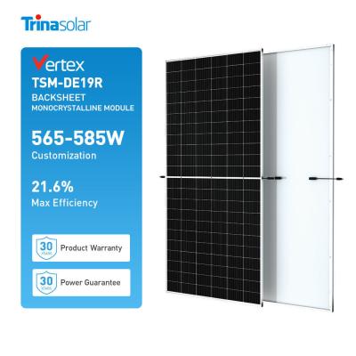 China High Energy Trina Vertex DE19R 565W 570W 575W 580W 585W Solar Panel for Solar Projects for sale