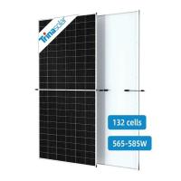 China AR Coated Heat Strengthened Glass and Half Cell 580W TSM DE19R Monocrystalline Solar Panel for sale