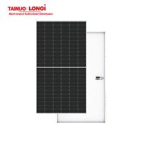 China Longi 570w Tier 1 Solar Panels with 3.2mm Tempered Low Iron Glass and IP68 Rated Junction Box for sale