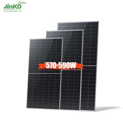 China 144 Cells 2*72 Jinko N Type Bifacial Solar Panel 570W 575W 580W 585W CE TUV Certified for sale