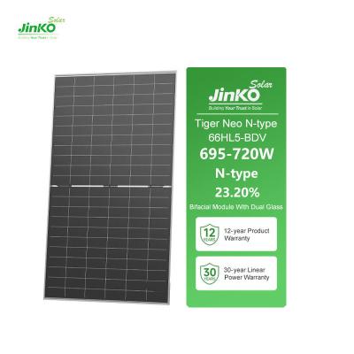 China CE TUV Approved N-type Bifacial Solar Panel 66HL5-BDV 695W 700W 705W 710W 715W 720W for sale