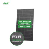 China Half Cut Mono Photovoltaic Solar Panel 700w N Type HJT Bifacial Power Tolerance 0- 3% for sale