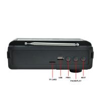 China Classic Style Outdoor Solar Powered Radio Am Fm Sw Multi Bands With Speaker LED Light for sale
