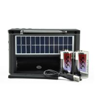 China Multifunction Rechargeable Solar Powered Radio AM FM Radio Music With LED Torch for sale