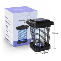 China Water Retardant Solar Mosquito Killer Lamp Outdoor Solar Bug Zapper anti shock for sale