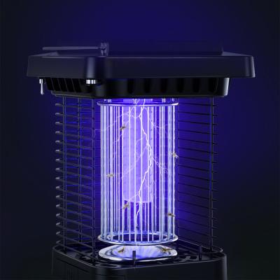 China Outdoor & Indoor Solar Bug Zapper Lantern Waterproof Fly Trap Portable Electric for sale