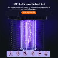 China Outdoor & Indoor Solar Bug Zapper Lantern Waterproof Fly Trap Portable Electric for sale