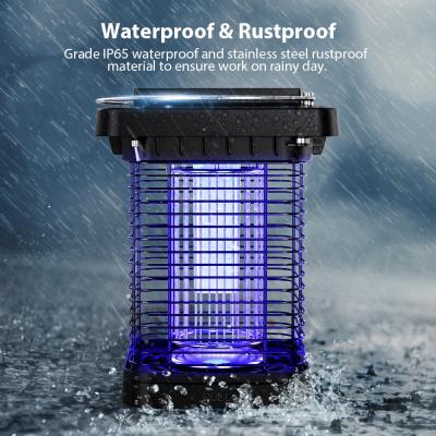 China Outdoor Solar Electric Stunner Purple Mosquito Killer Light for Villa Lawn Garden for sale