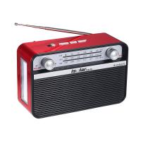 China Mp3 Fm Am Sw 3 Band Solar Powered Radio Retro Wireless Speaker Solar Flashlight Radio for sale