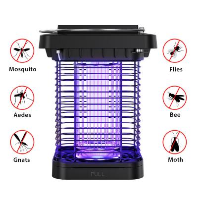 China Waterproof Solar Power Fly Trap UV Light  Solar Insect Killer Lamp USB Rechargeable for sale
