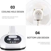 China 12Inch Electric Solar Rechargeable Table Fan For Living Room Floor Ventilation for sale