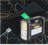 China Portable Outdoor Activity Solar Battery Lighting Kit With Flashlight / Power Bank for sale