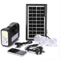 China 4500mAh Battery Solar Powered Lighting System Solar Emergency Lighting System ABS for sale