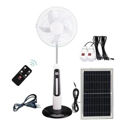 China 16inch 18inch 12 Volt Solar Panel Fan USB Charge Solar Emergency Fan for sale