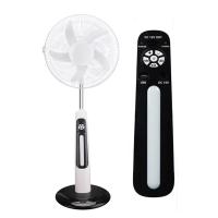 China Large 16/18 Inch 12V Electric Solar Fan Solar Rechargeable Standing Fan for sale