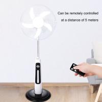 China Large 16/18 Inch 12V Electric Solar Fan Solar Rechargeable Standing Fan for sale