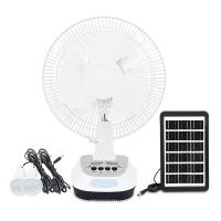 China 12inch Solar Table Fan AGM 12V 5Ah Solar Battery Charger Fan 18W for sale