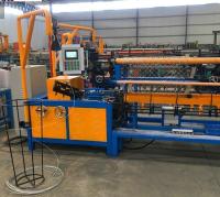 China 4m width  Full Automatic double wire feeding Chain Link Fence Machine for sale