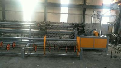 China Full Automatic double wire feeding Chain Link Fence Machine for Making Diamond Mesh for sale