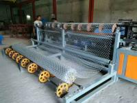 China PLC control double wire full Automatic Chain Link Fence Machine/Diamond Mesh Machine for sale