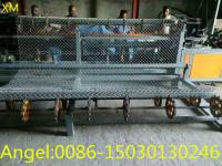 China 25*25mm-100mm*100mm mesh size Fully-Automatic single wire Chain Link Fence Machine for sale