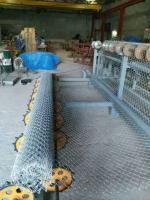 China 3m width single wire feeding PLC Control  full automatic Chain Link Fence  Machine for sale