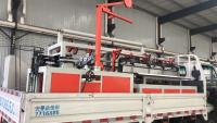 China PLC Control 1.5-4.5mm Wire Chain Link Fence Machine Double Wire Feeding for sale