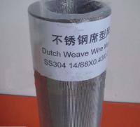 China Stainless Steel plain/twill  Dutch Weave Wire Mesh for Filter Cloth for sale