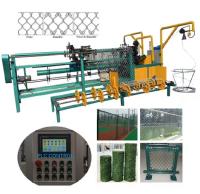 China 4m width PLC control  double wire/single wire Chain Link Fence wire mesh Making Machine for sale