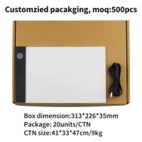China Micro USB 5V Led Light Pad 3 Levels Adjustable Brightness Multifunctional Copying Tracing Board Drawing Board Great Kids for sale