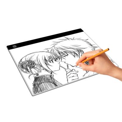 China 3 levels adjustable brightness led light pad 470 345 4 5mm ultra thin portable illuminated diamond painting tracing board for sale