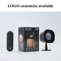 China 81 71 128mm Portable RGB Sensor LED Wall Light Remote Control Multi Effects Indoor Christmas Party Black White for sale