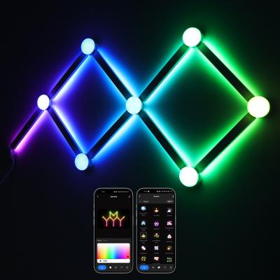 China Surface Mounted Smart Wall Light RGB LED 240x21mm White Shade USB Power Source WIFI App Control DC 5V 2A Voltage Input for sale